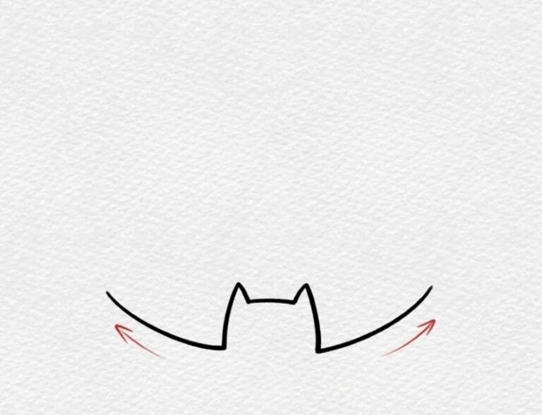 Master how to draw a bat in just 4 easy-to-follow steps
