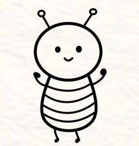 How to draw a bee in 6 fun and simple drawing stages