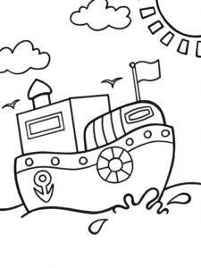 Step-by-step - How to draw a boat in just 5 minutes