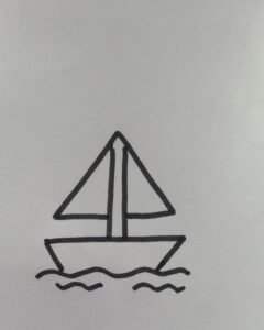 Step-by-step - How to draw a boat in just 5 minutes