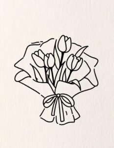 5+ easy steps on how to draw a bunch of flowers beautifully