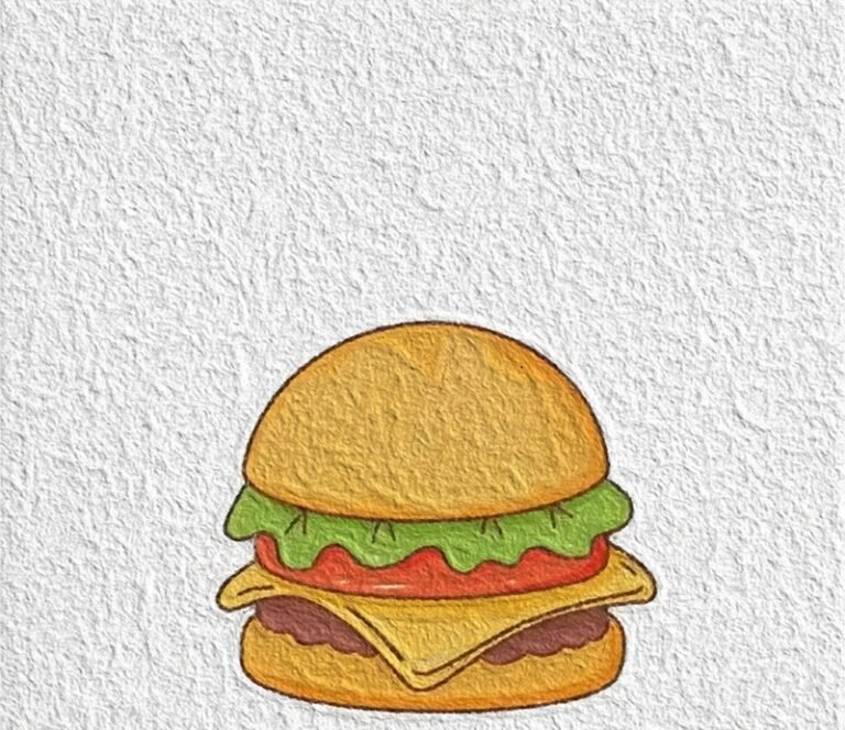 7 simple steps on how to draw a burger like a pro