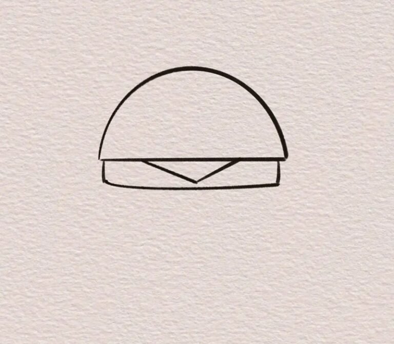 7 simple steps on how to draw a burger like a pro