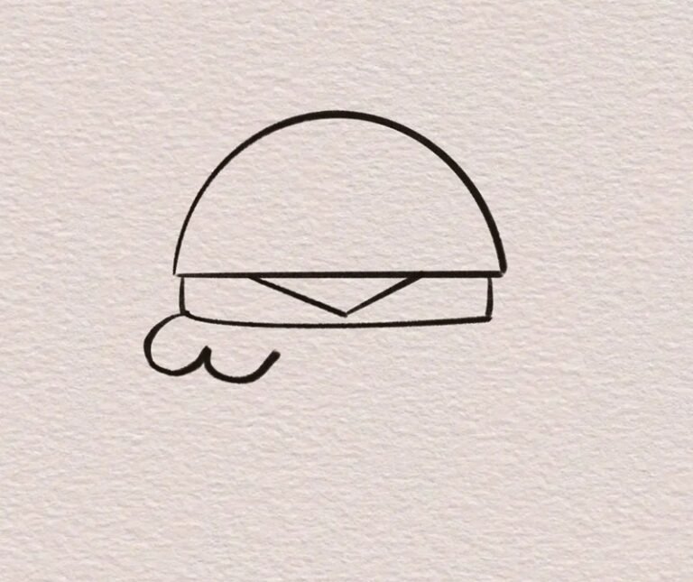 7 simple steps on how to draw a burger like a pro