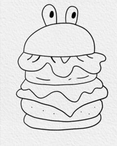 7 simple steps on how to draw a burger like a pro