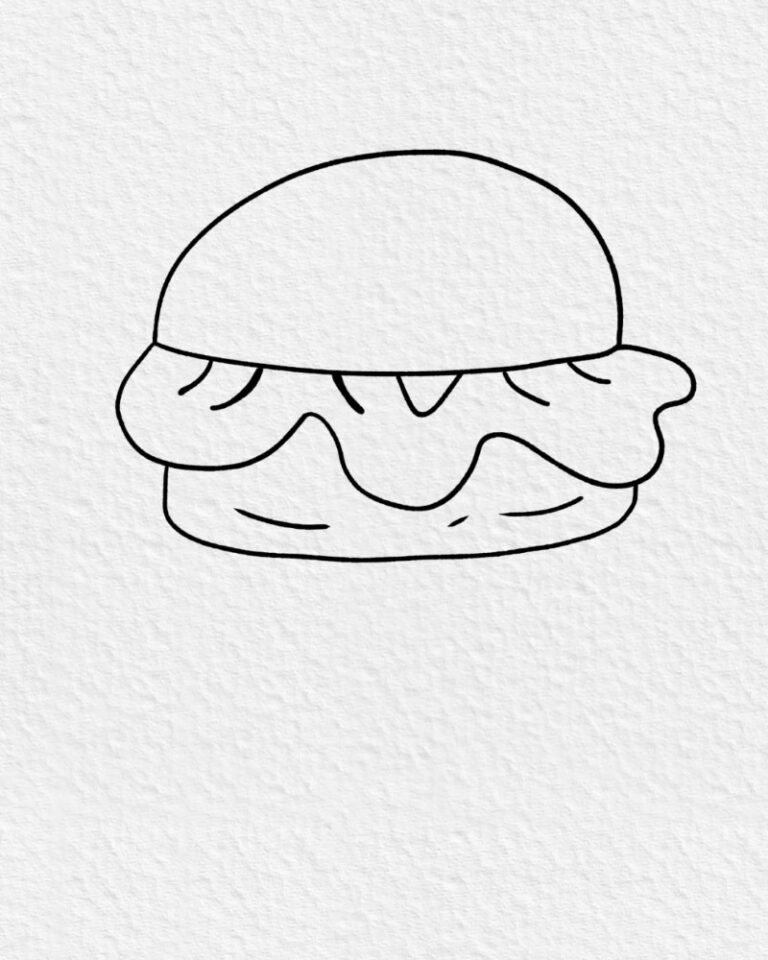 7 simple steps on how to draw a burger like a pro