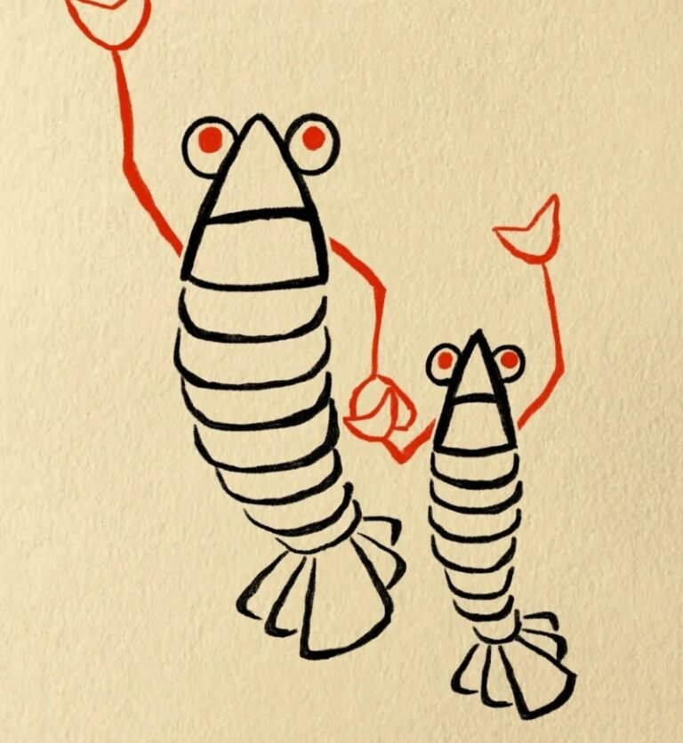How to draw a lobster in 9+ simple and fun sketching steps