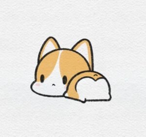 How to draw a corgi in 6 simple and cute cartoon steps