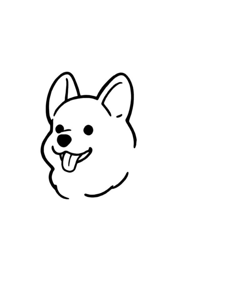 How to draw a corgi in 6 simple and cute cartoon steps
