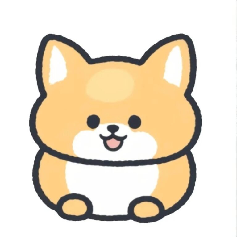 How to draw a corgi in 6 simple and cute cartoon steps