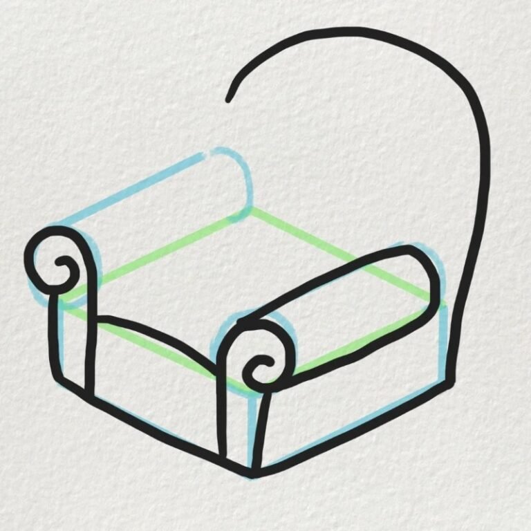 How to draw a couch: 9+ styles to try right now