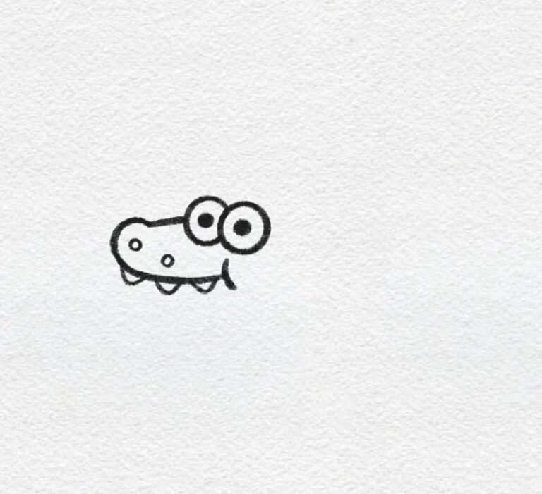 How to draw a crocodile in 6+ fun and simple drawing steps