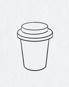 How to draw a coffee cup in 7 smooth and stylish strokes