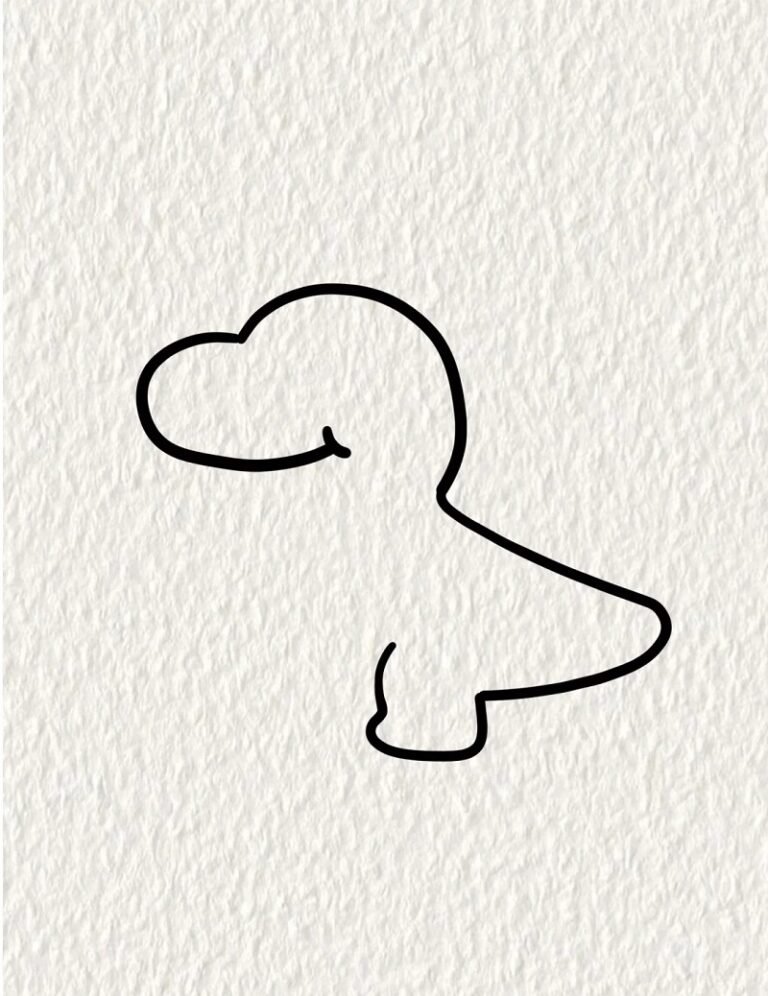 Top 5+ simple ways on how to draw a Dinosaur easy for kids - Dooduko ...