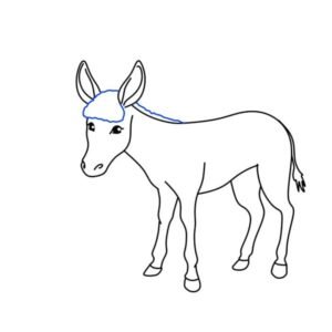 Master how to draw a donkey in 5 simple strokes