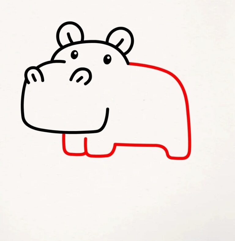 7+ tips and tricks on how to draw a Hippo like a pro