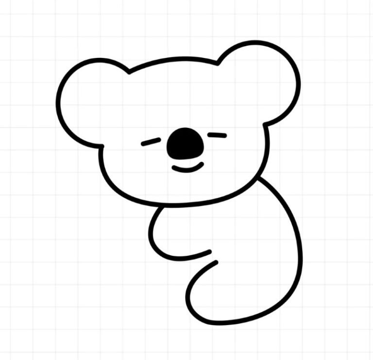 5+ easy steps on how to draw a Koala for beginners