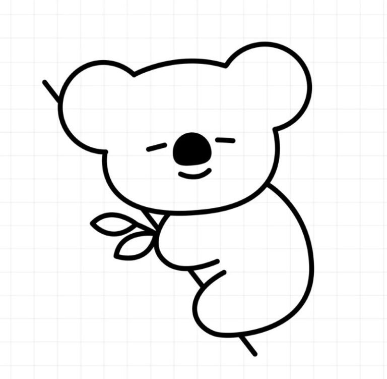 5+ easy steps on how to draw a Koala for beginners