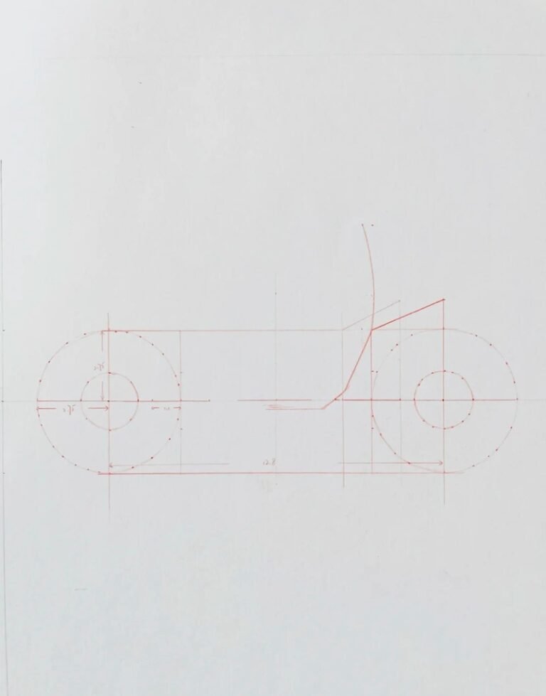 How to draw a motorcycle in 6 simple and fun steps