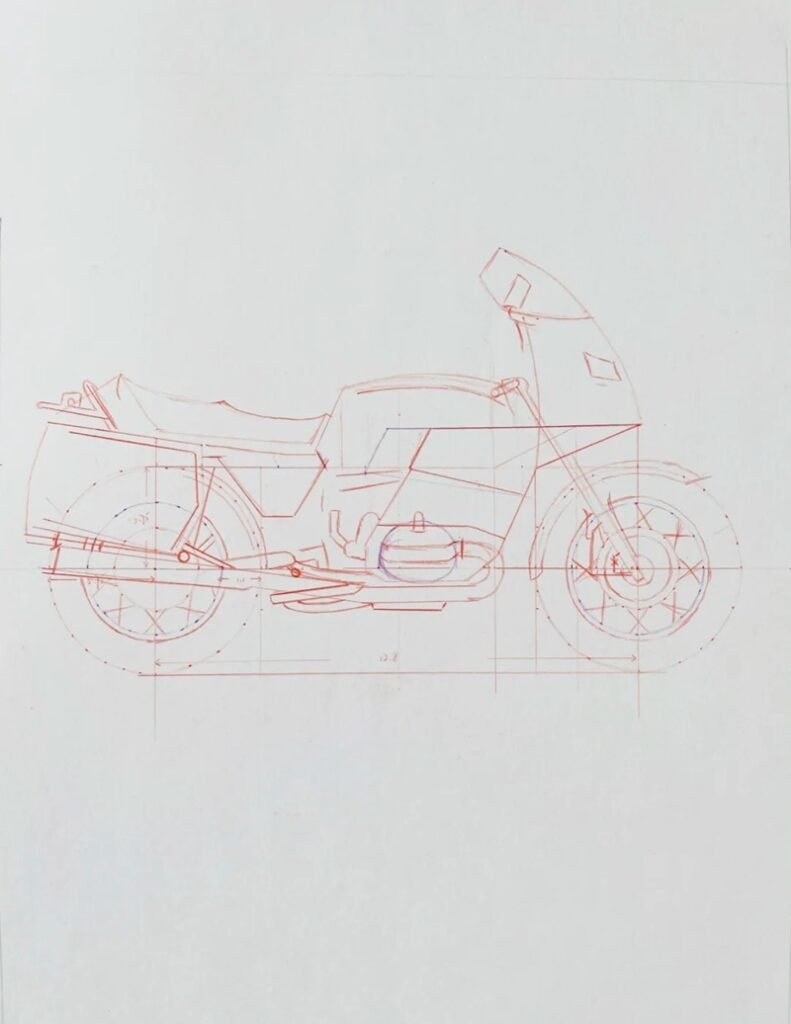 How to draw a motorcycle in 6 simple and fun steps
