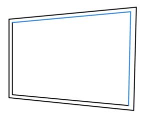 How to draw a tv in 7 simple and fun drawing stages