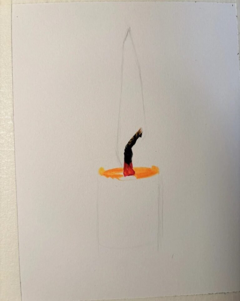 How to draw a flame in 5 easy steps for beginners