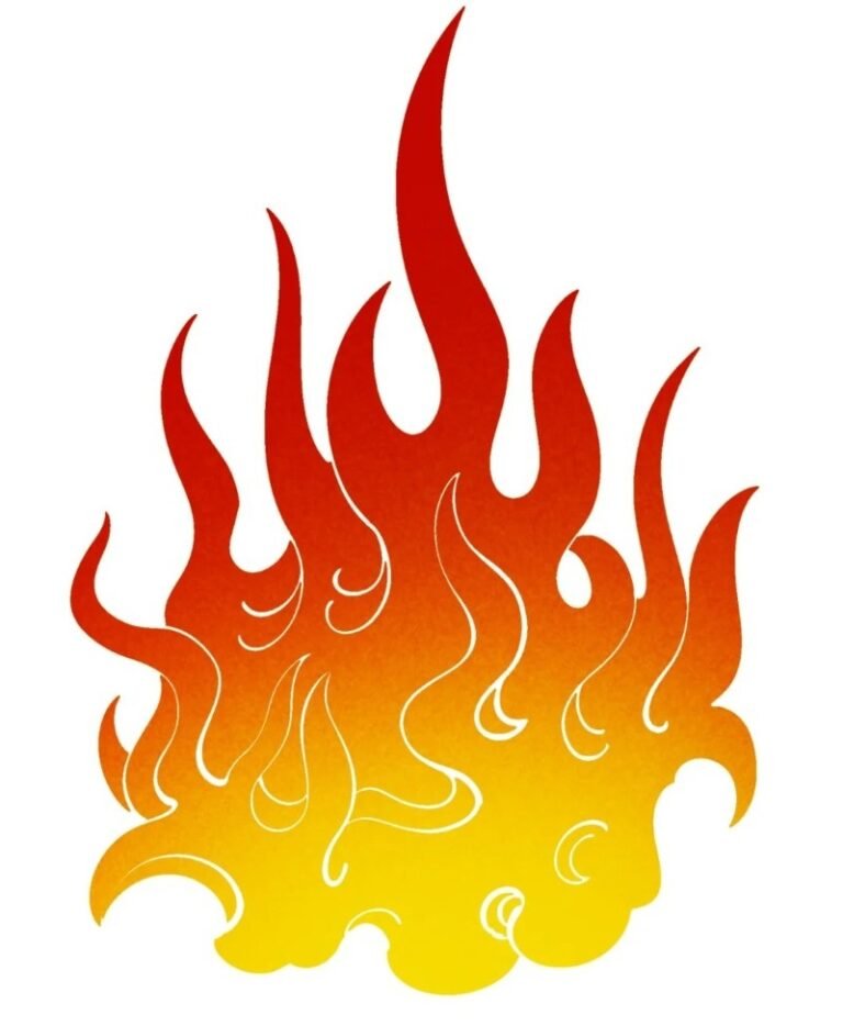 How to draw a flame in 5 easy steps for beginners
