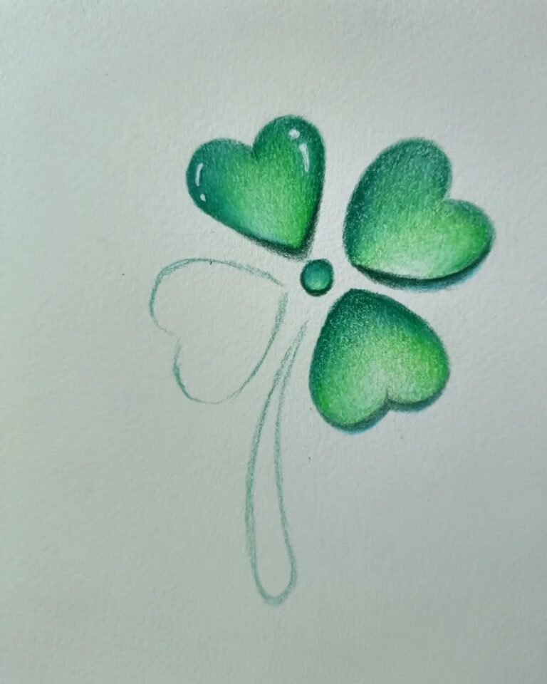 8+ fun ways to learn how to draw a four leaf clover