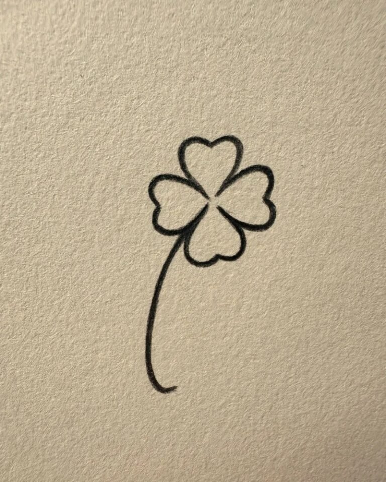 8+ fun ways to learn how to draw a four leaf clover