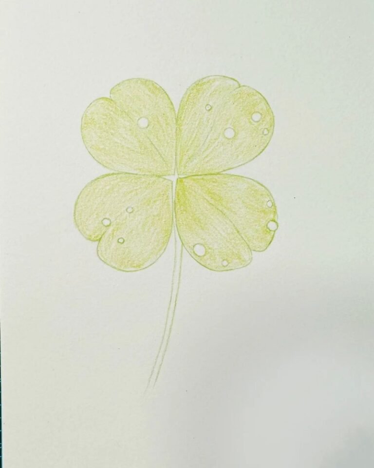 8+ fun ways to learn how to draw a four leaf clover