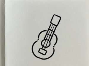 9+ easy steps on how to draw a Guitar for beginners