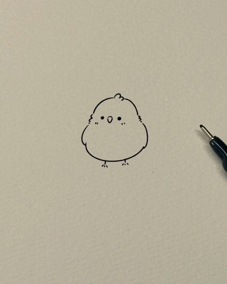 How to draw a hen in 7 simple and fun sketching steps