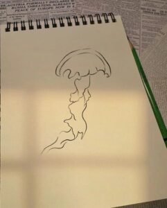 5+ easy steps on how to draw a Jellyfish for beginners