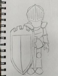 How to draw a knight in 6 detailed and fun steps