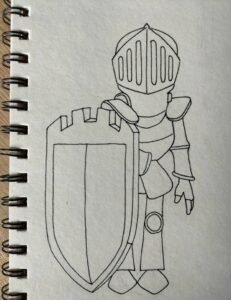 How to draw a knight in 6 detailed and fun steps