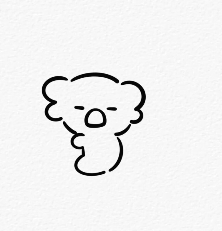 5+ easy steps on how to draw a Koala for beginners