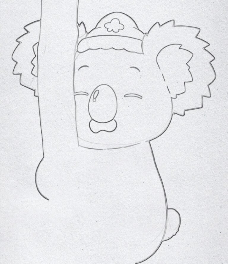 5+ easy steps on how to draw a Koala for beginners