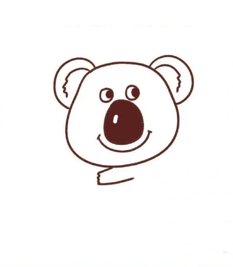 5+ easy steps on how to draw a Koala for beginners