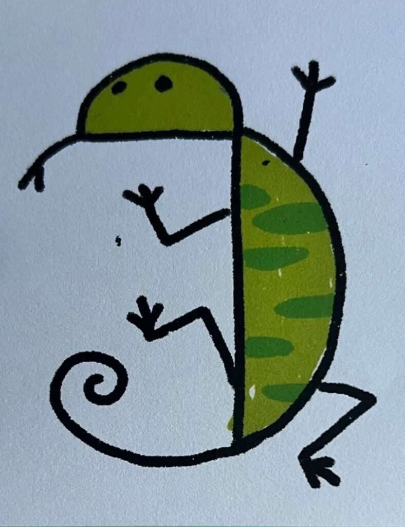 7+ simple steps on how to draw a Lizard for beginners