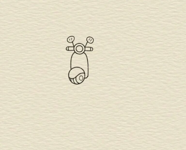 How to draw a motorcycle in 6 simple and fun steps