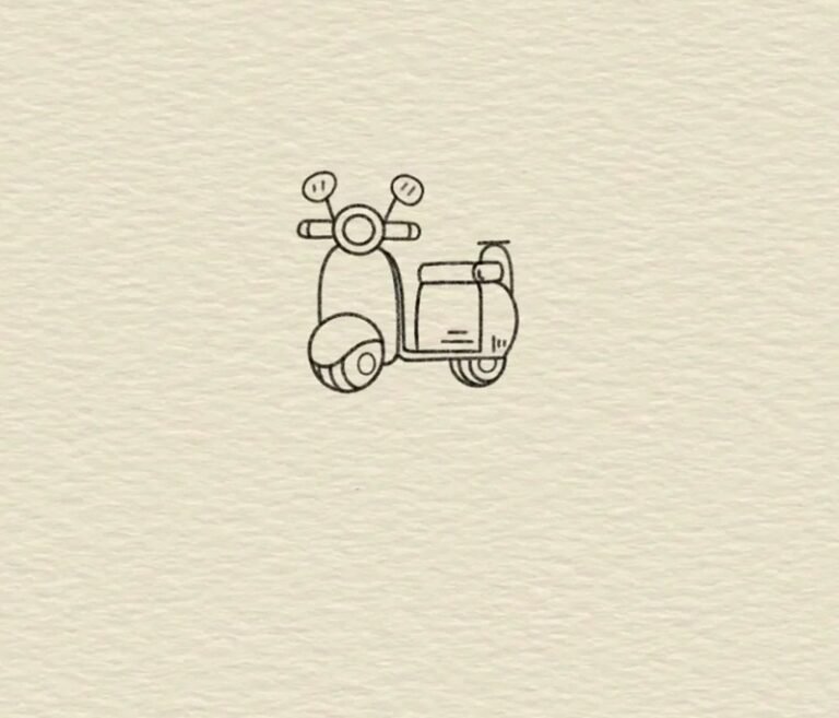 How to draw a motorcycle in 6 simple and fun steps
