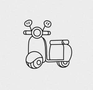 How to draw a motorcycle in 6 simple and fun steps