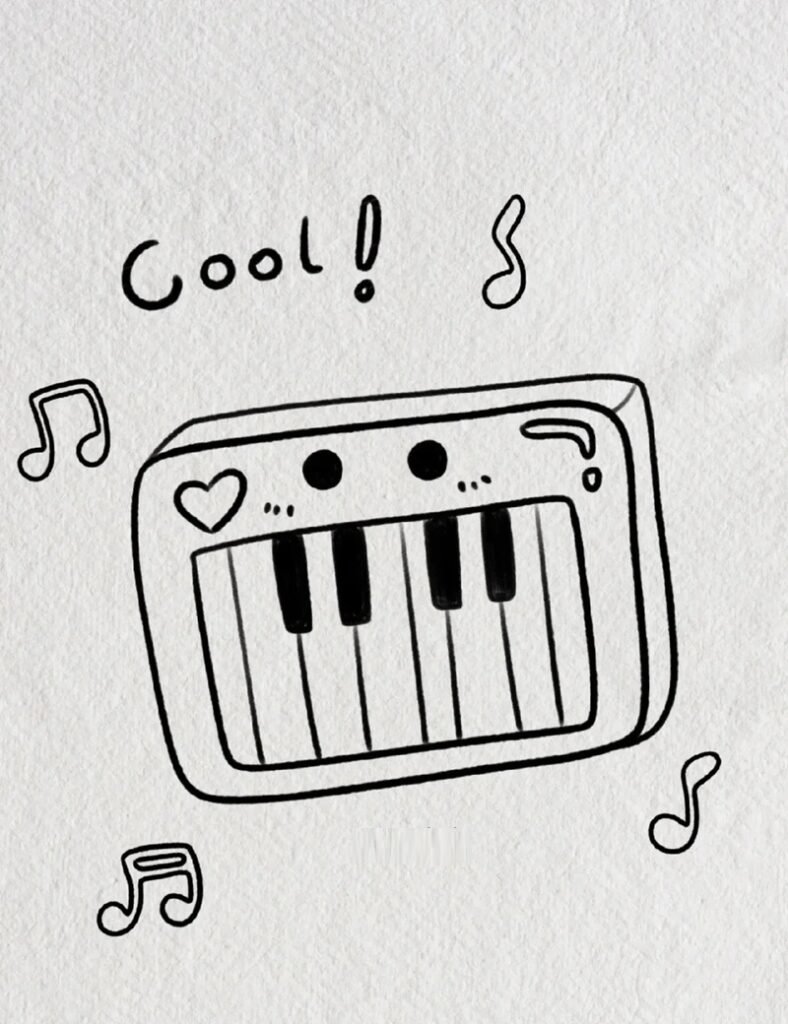 Top 10 tutorials on how to draw a piano step by step