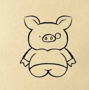 How to draw a pig in 6+ cute cartoon styles