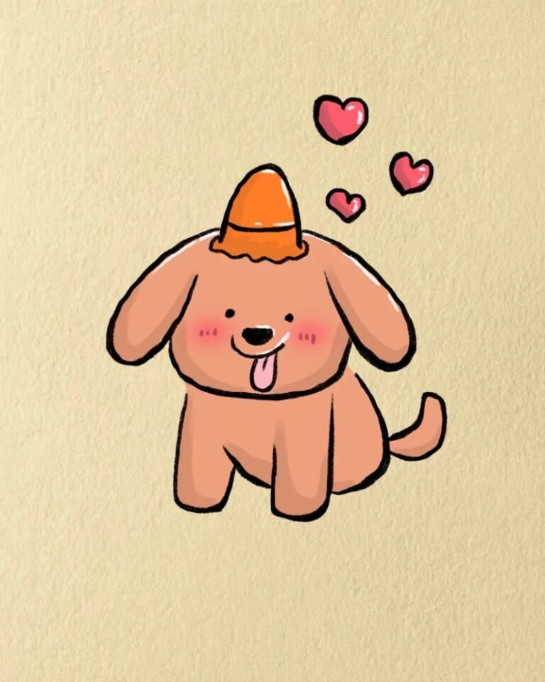 How to draw a Pug in 6 Simple and cute steps