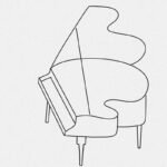 Top 10 tutorials on how to draw a piano step by step