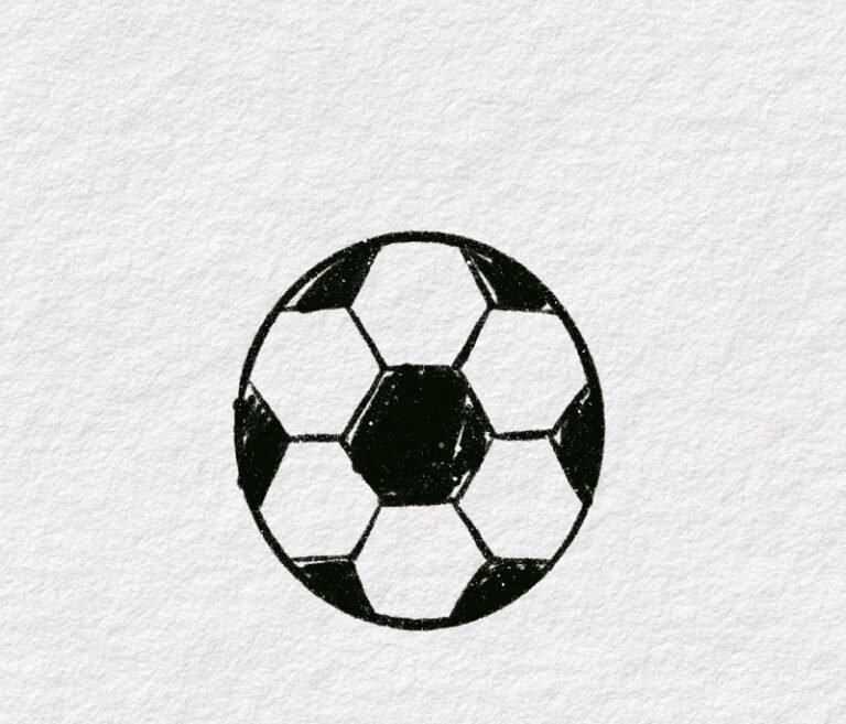 Top 6+ cool tips for how to draw soccer ball for beginners