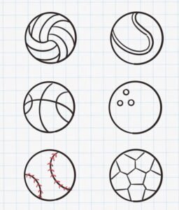 The 6+ step guide on how to draw a Volleyball for beginners