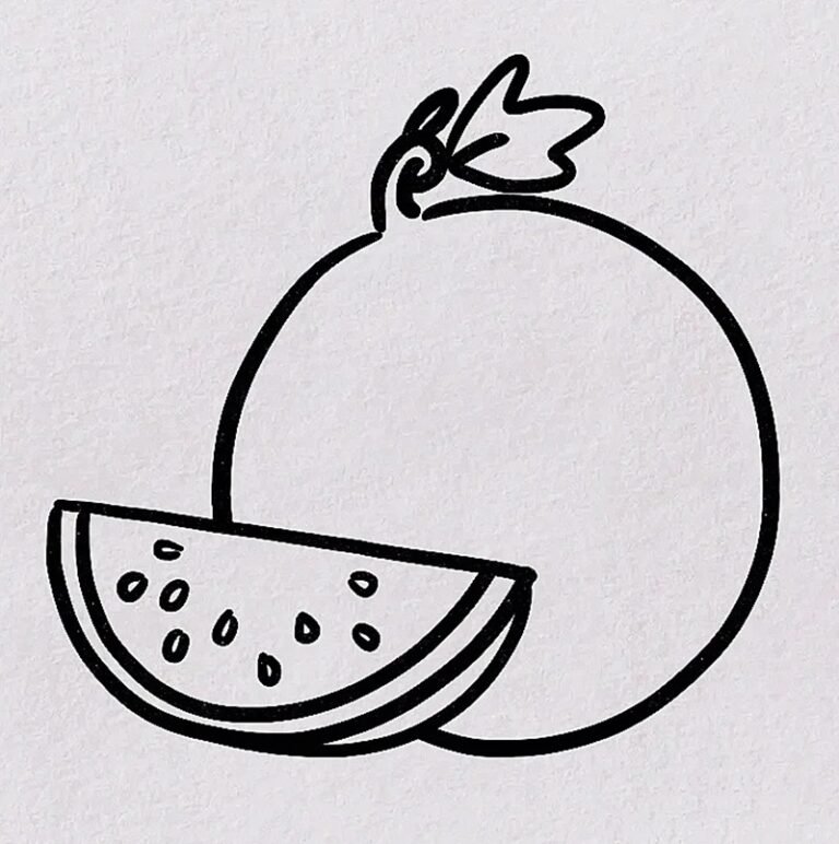 Top 6 creative ideas on how to draw a watermelon slice