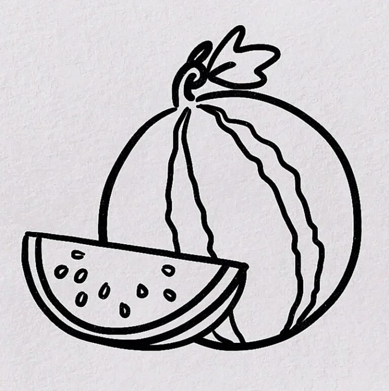 Top 6 creative ideas on how to draw a watermelon slice
